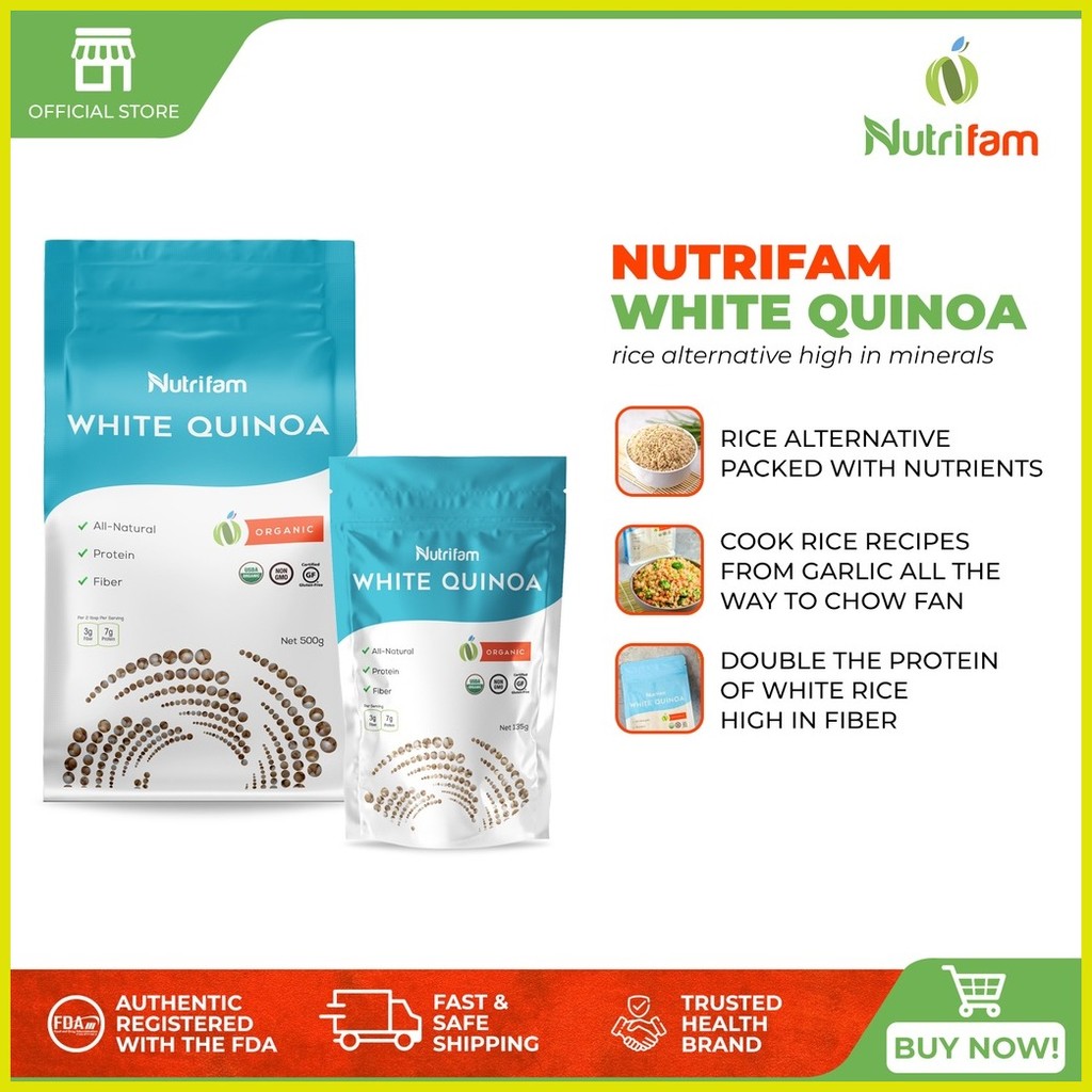☑ Nutrifam White Quinoa (135g-500g) | Shopee Philippines