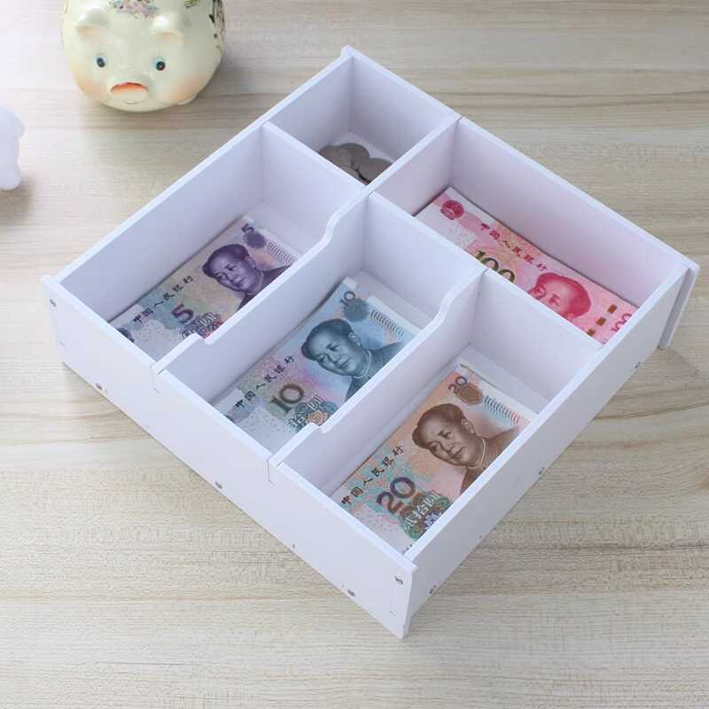 Money Box Drawer Storage Partition Box Financial Change Cash Sorting ...