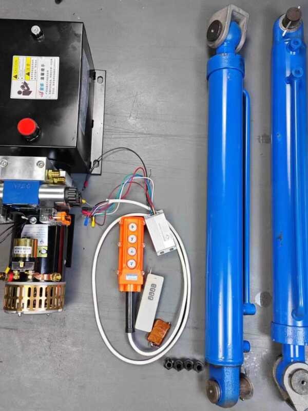 Semi flatbed trailer ladder remote control automatic car truck ...