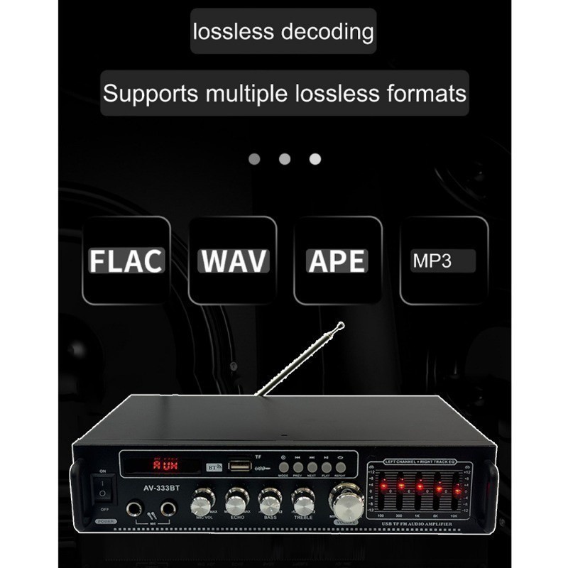 AV-111BT or 333BT 800W Bluetooth 5.0 Amplifier for speaker，2.0 Channel ...