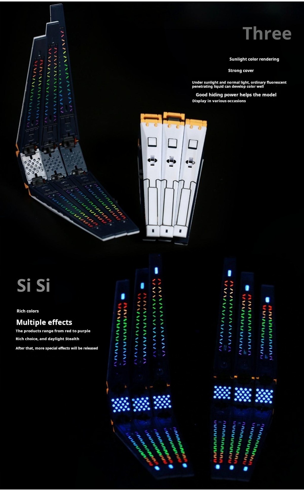 21 Colours Fluorescent Panel Liner Water-based Model for Gundam Gunpla ...