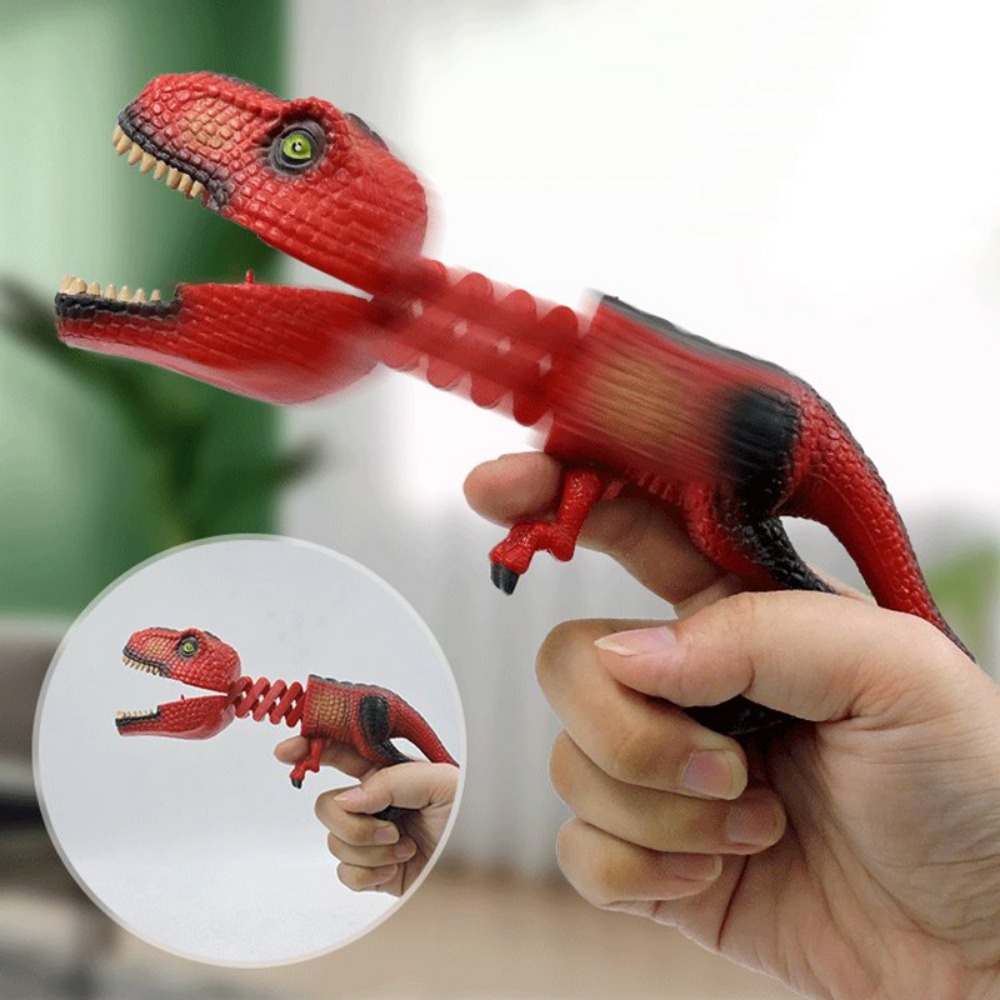 Hand-operated Telescopic Spring Swing Dinosaur Toy / Creative Children ...