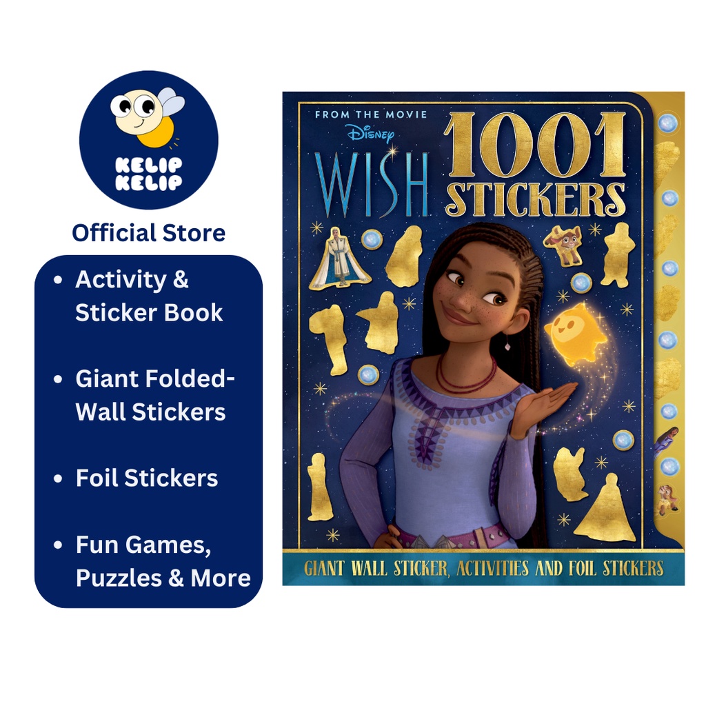 Disney Wish 1001 Stickers Book With Fun Activities Colouring & Foil ...