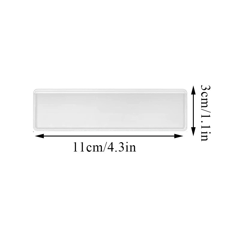 Shelf Tag Pocket Identification Card / 4Pcs Transparent Self-Adhesive ...