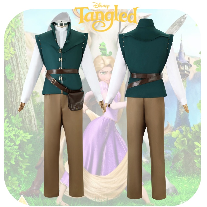 【COD】Flynn Rider Costume Disney Tangled Rapunzel Flynn Rider Prince ...
