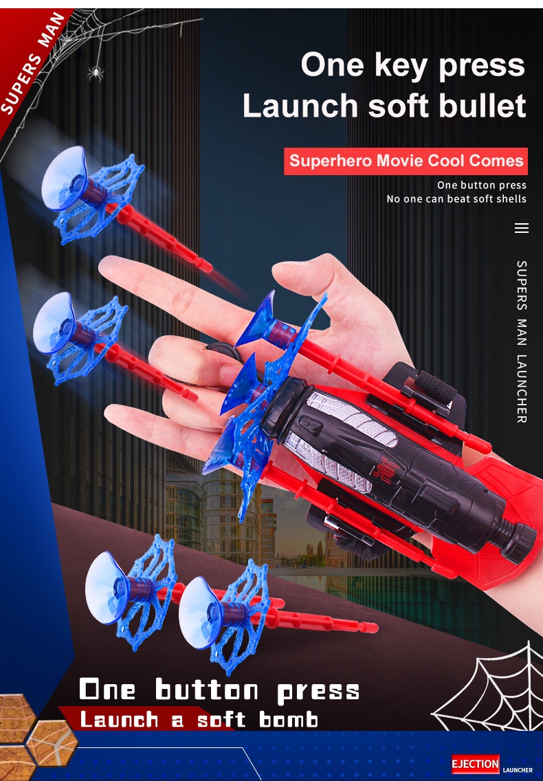 【With String】Spiderman Web Launcher Glove Toys | Shopee Philippines