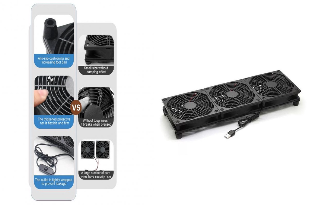 [calcutta] Strong Wind Router Fan High Performance 5v Usb Router ...