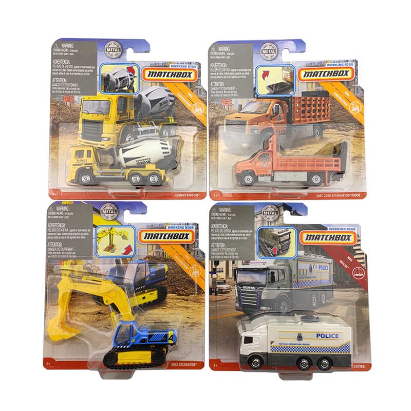 Matchbox Simulation Engineering Vehicle Working Rigs Aerial Fire Engine ...