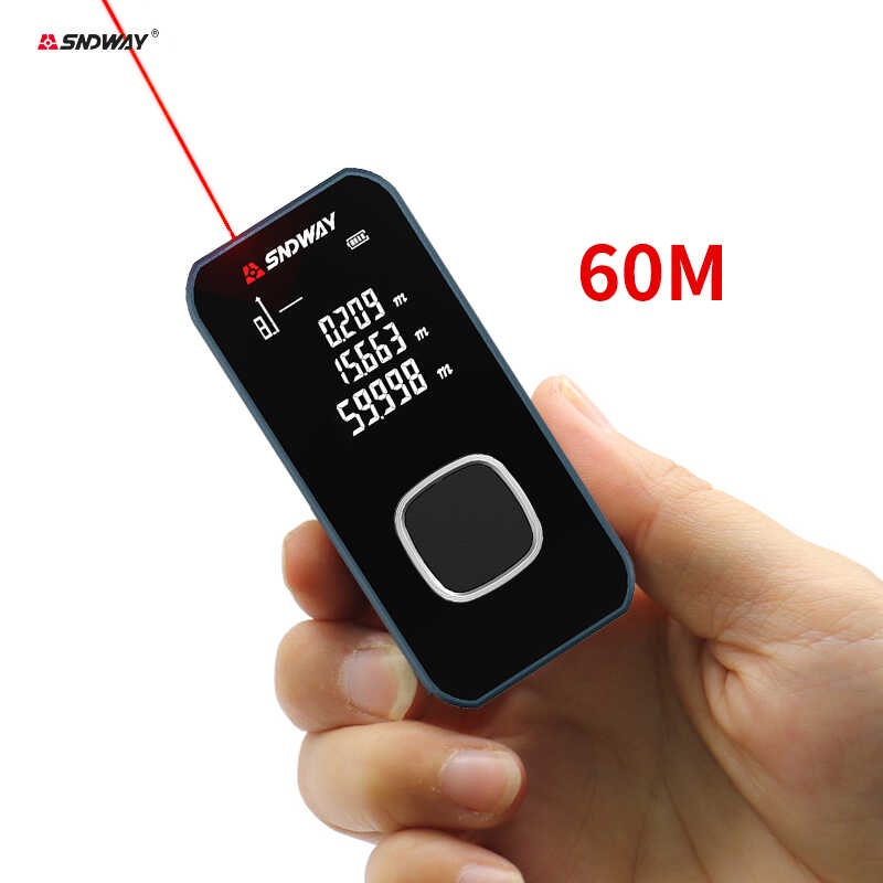 SNDWAY Mini Laser Distance Meter 40M 50M 60M 100M SA FT M Tape Measure ...