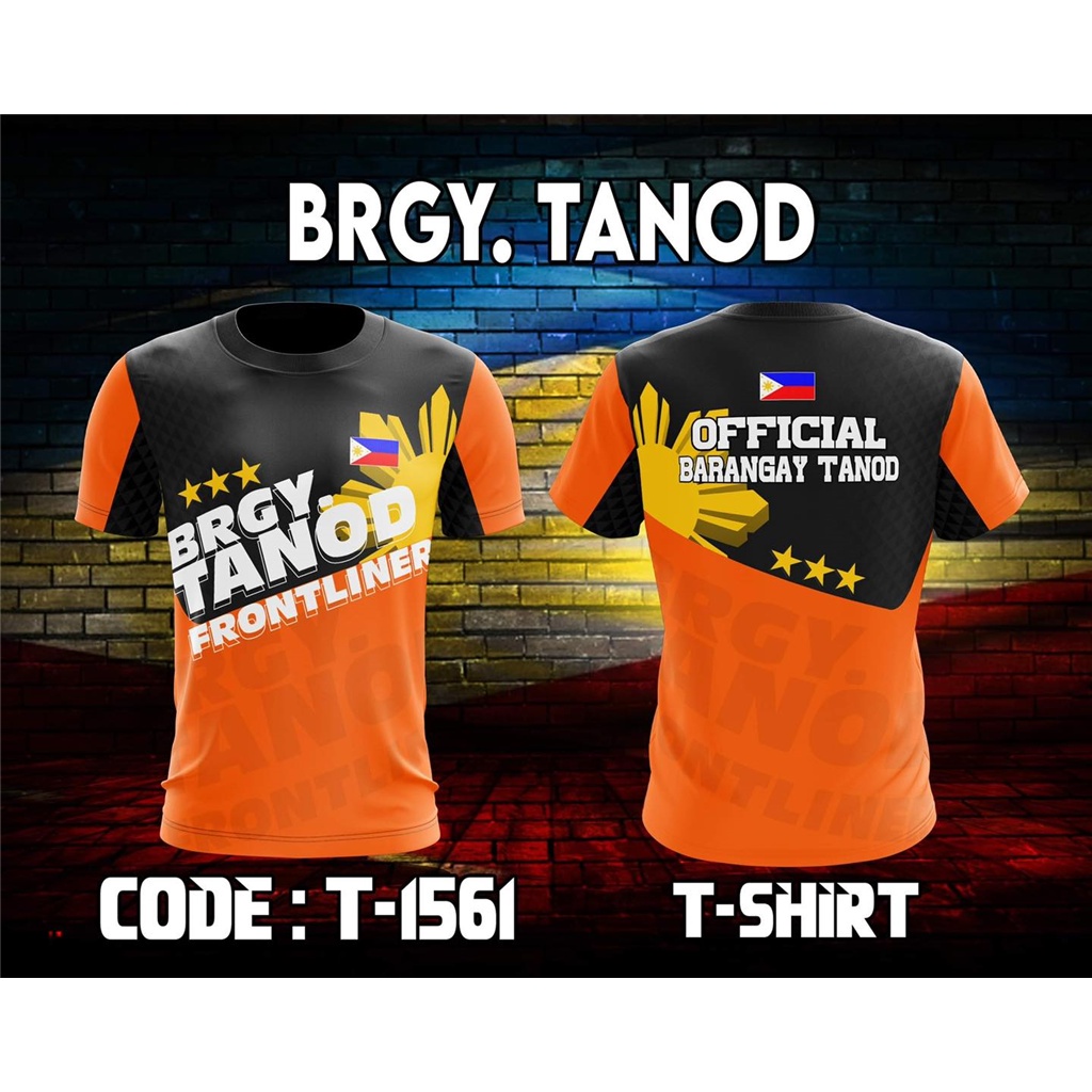 Barangay Official Full Sublimation T-shirt 3D T-Shirt Breathable Short ...