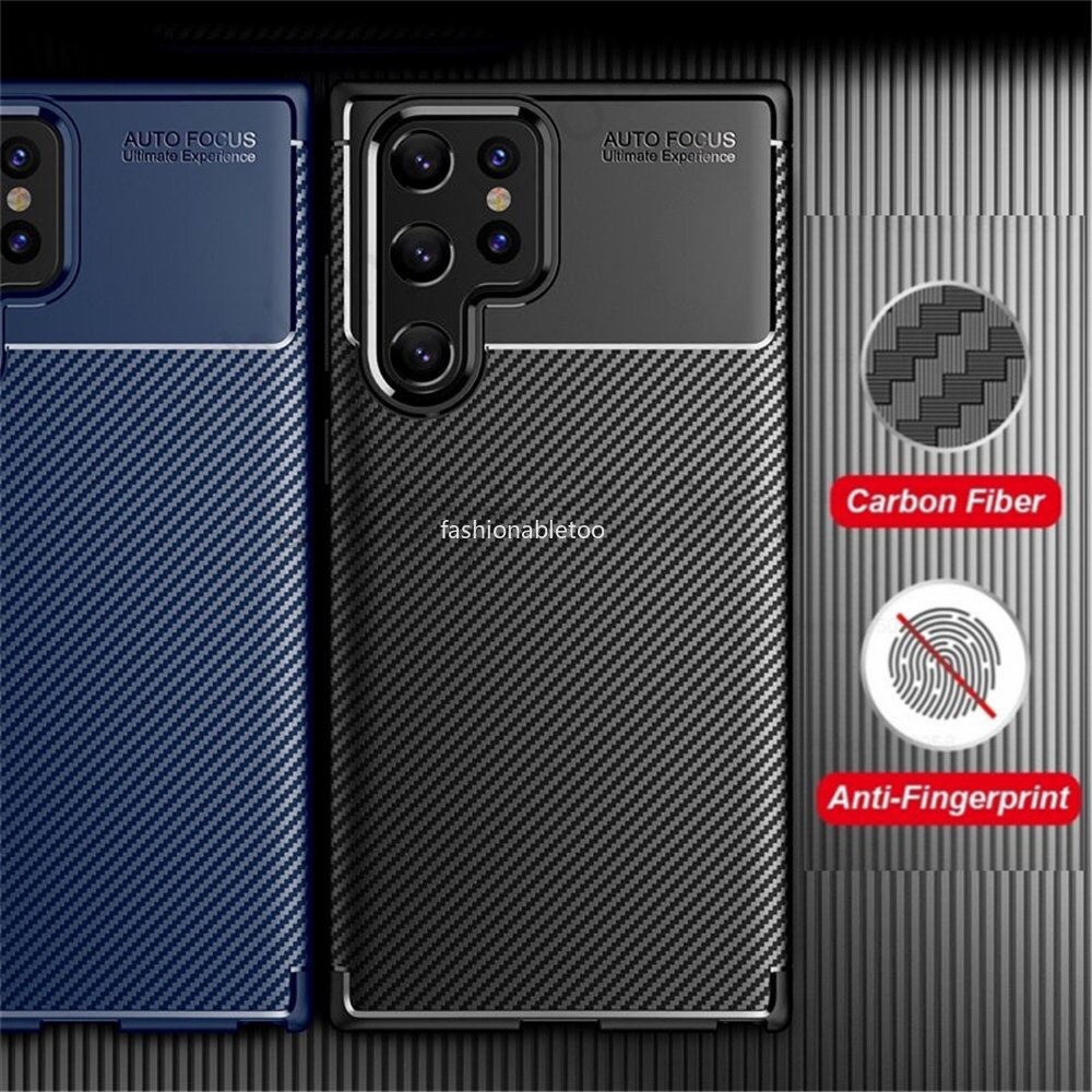 SamsungS24 Matte Carbon Fiber Pattern Casing For Samsung Galaxy S24 Ultra Plus FE S24+ S24Ultra ...
