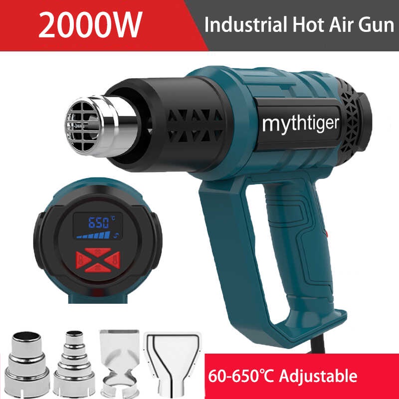 Industrial Hair Dryer Heat Gun 2000W Hot Air Gun Air Dryer Para Sa ...