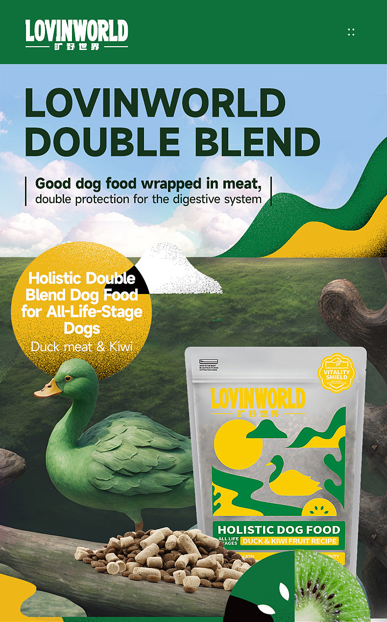 LovinWorld Pet Dog Dry Food High Protein Puppy Complete Food for All ...
