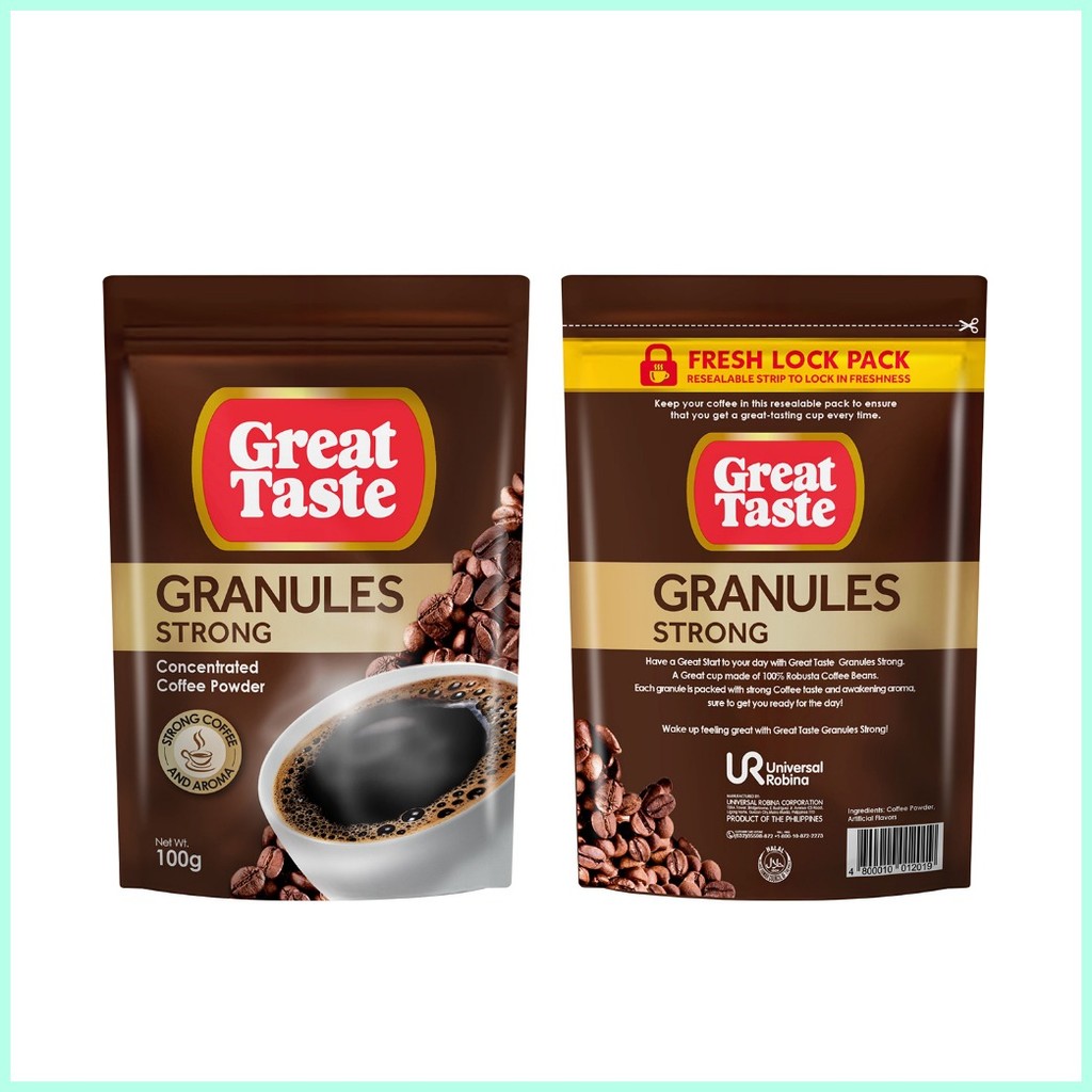 ⭐ Great Taste Granules Strong Stand Up Pouch (100g) | Shopee Philippines
