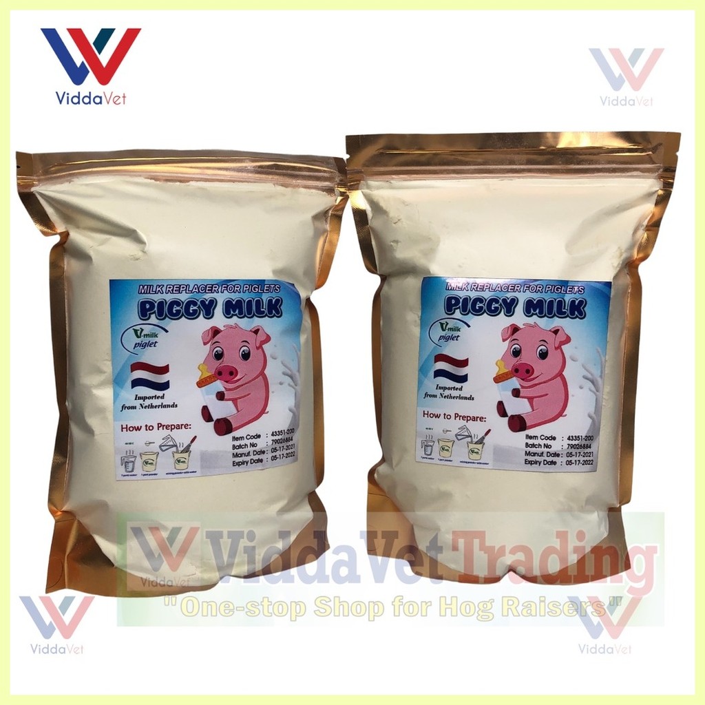☯ Viddavet Piggy Milk - milk replacer for newborn pigs piglets (foster ...