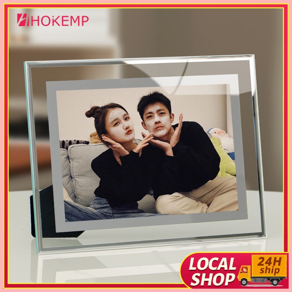 Crystal Glass Photo Frame 6R/8R/A4 Sizes for Photos Certificates Wall ...