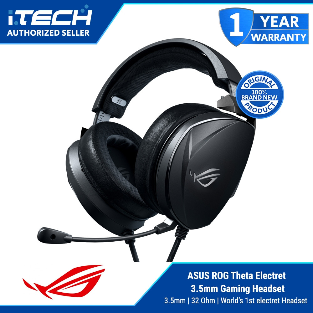 ASUS ROG Theta Electret 3.5mm Wired Gaming Headset | Shopee Philippines