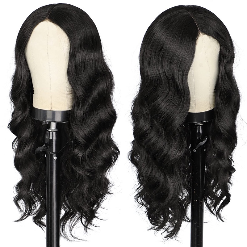 26 Inch Wig for woman Curly/Long Wavy/Black Long Straight Hair Wig Heat ...