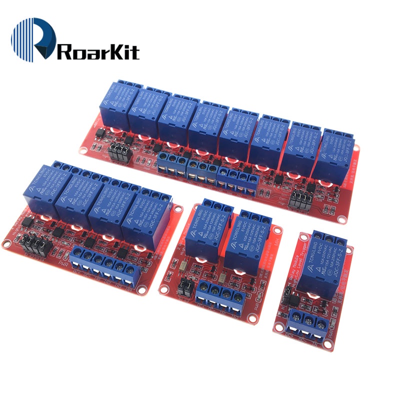 1 2 4 8 Channel 5V 12V Relay Module Board 1 Way Relay Shield with ...
