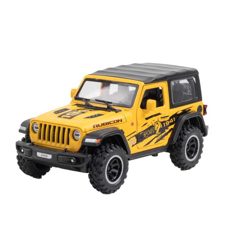 1/32 RC Car Jeep Wrangler Rubicon Alloy Remote Control Car Model Light ...