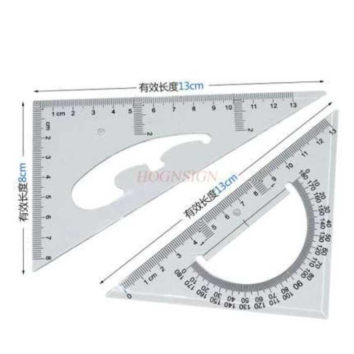 Triangle ruler acute angle isosceles right angle engineering drawing ...
