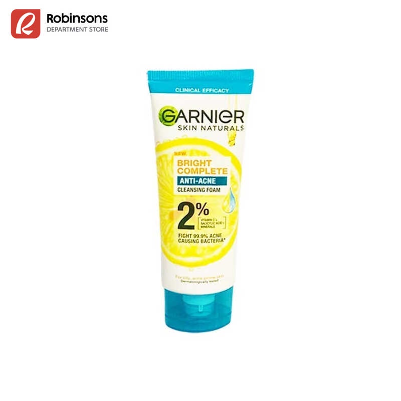 Garnier Bright Complete Anti Acne Cleansing Foam 100ml | Shopee Philippines