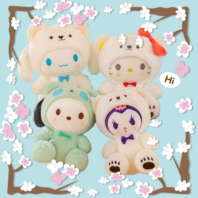 Original Sanrio Plushies Hello Kitty Cinnamonroll Kuromi Pochacco ...
