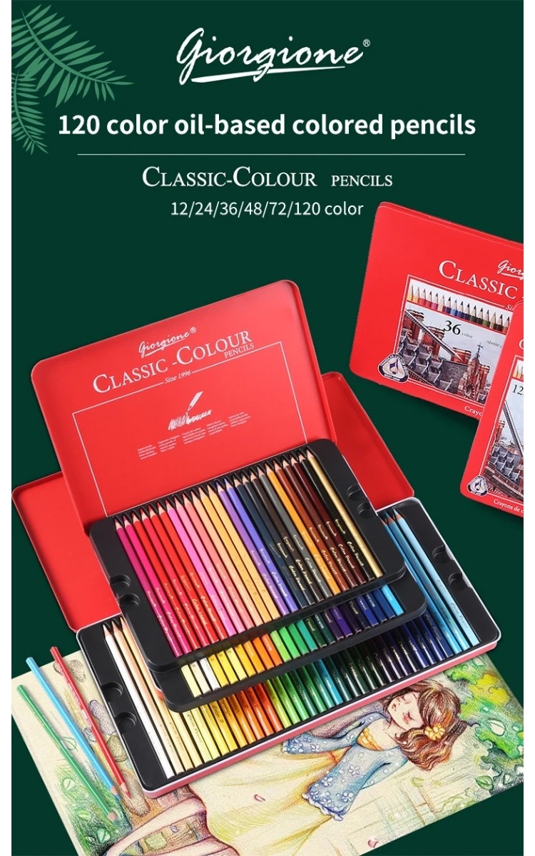 Angel Mark 12/24/36/48/72/120 Colors Colored Pencil Set High-End ...