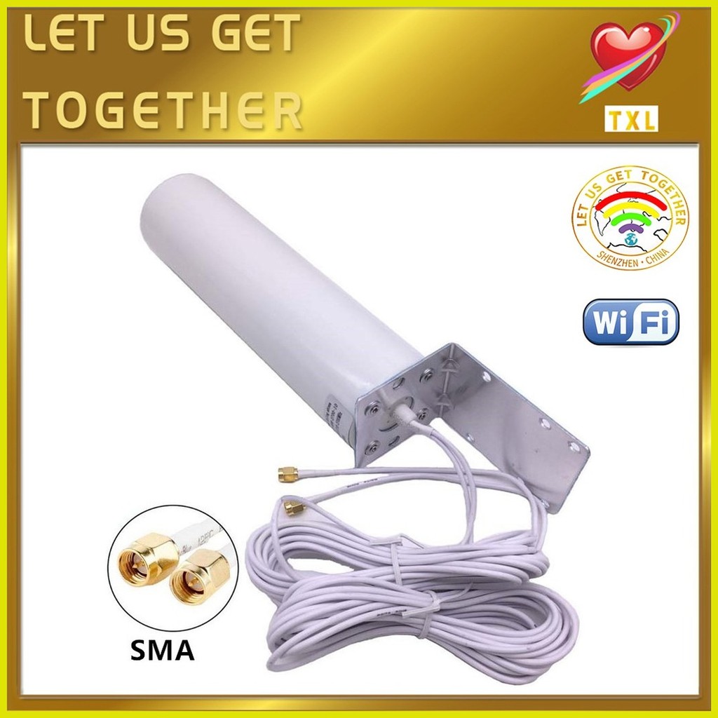 ☪ 3G 4G Router 4G LTE Outdoor Tubular Antenna Dual Interface SMA ...