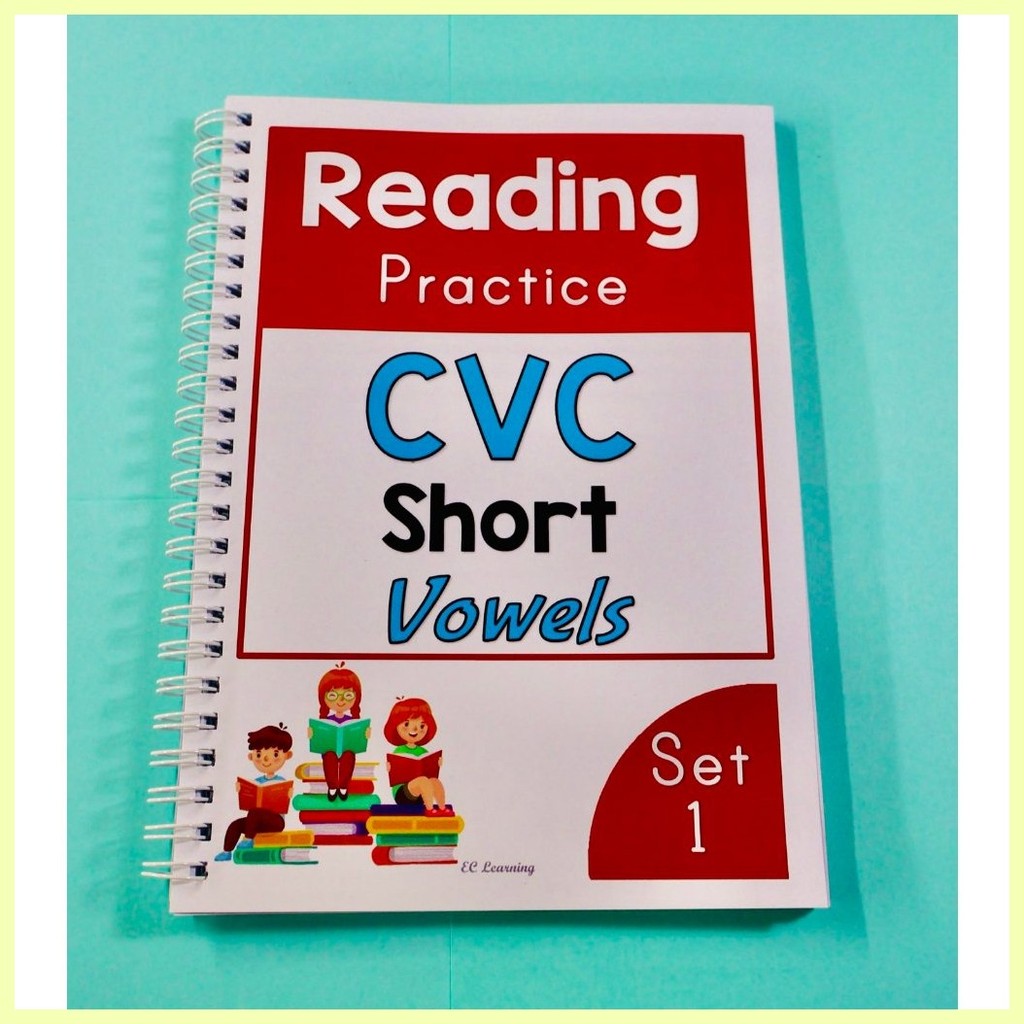 CVC SET 1 Short Vowels Reading Practice (Consonant Vowel Consonant) EC ...