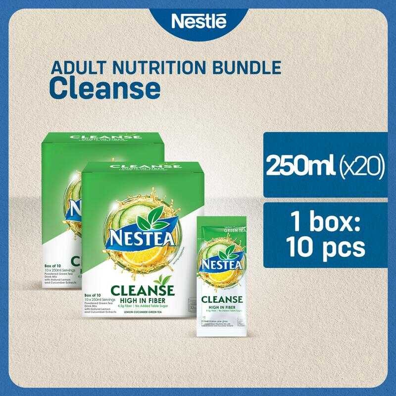 NESTEA Cleanse Lemon Cucumber Powdered Green Tea With Fiber 250Ml ...