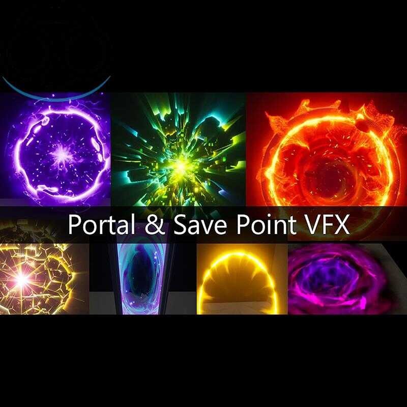 UE5 Unreal 5 Portal and SavePoint VFX Portal Save Point Visual Particle ...