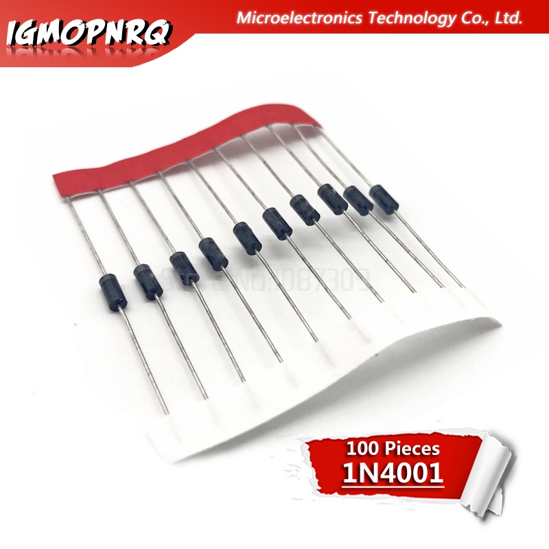 100PCS Rectifier Diode IN4001 1A 50V DO-41 1N4001 new original | Shopee Philippines