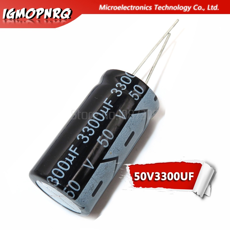10pcs electrolytic capacitor 50V3300UF volume 3300UF 50V 18*30MM | Shopee Philippines