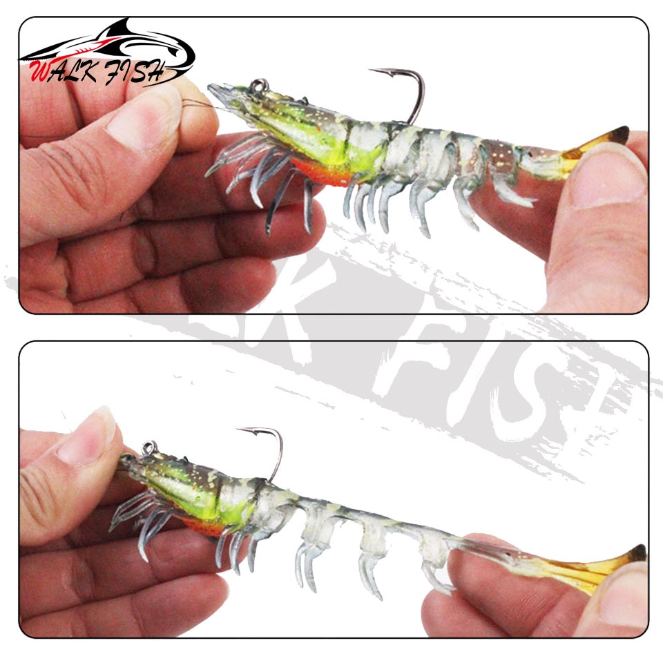 WALK FISH Egi Eging Squid Fishing Lures Saltwater fishing Shrimp Squid Soft Lure Jigs for Sea ...