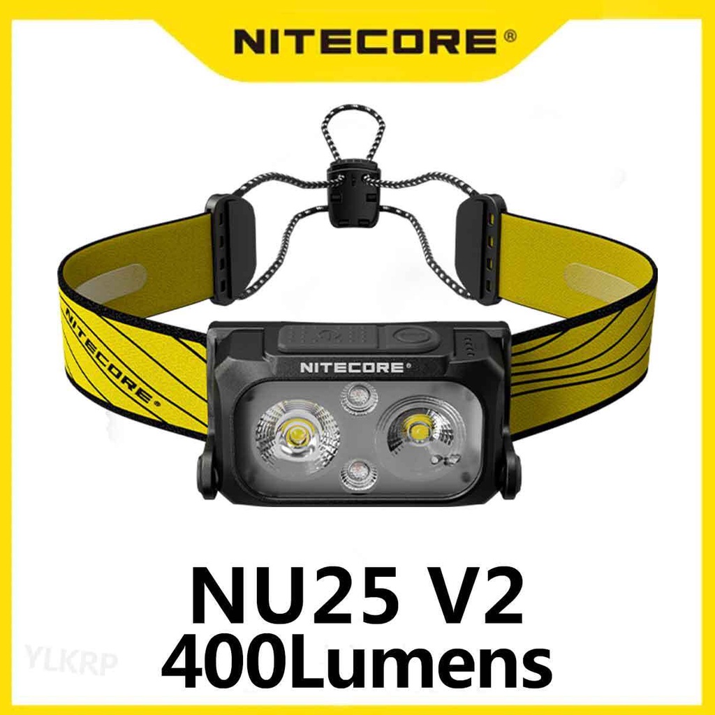 NITECORE NU25 upgraded 400 lumen headlamp, with USB-C charging function ...