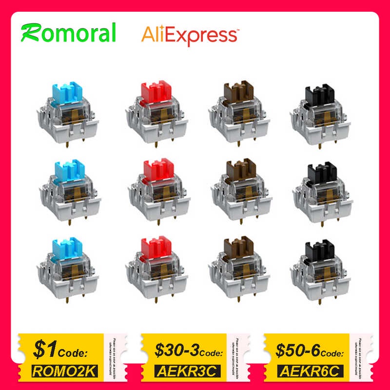 Keyboard Switches 10/40/80/120Pcs Para Sa Cherry MX Mechanical Keyboard ...