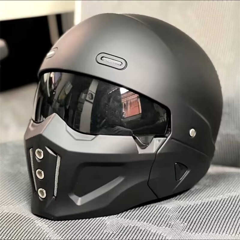 Vintage Retro Motorcycle Helmet Cascos Para Moto Modular NO Scorpion ...