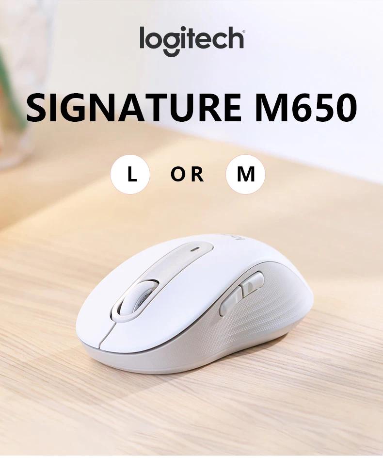 Logitech M650L Wireless Mouse USB Bluetooth Mouse Mute Gaming Mouse ...