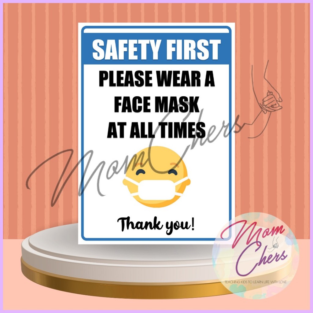 LAMINATED SAFETY HEALTH PROTOCOL GUIDELINES SIGNAGES FOR HOSPITALS OR ...