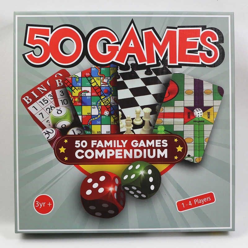 Ad 50 All-In-One Board Games For Adults And Children, Including Chess ...