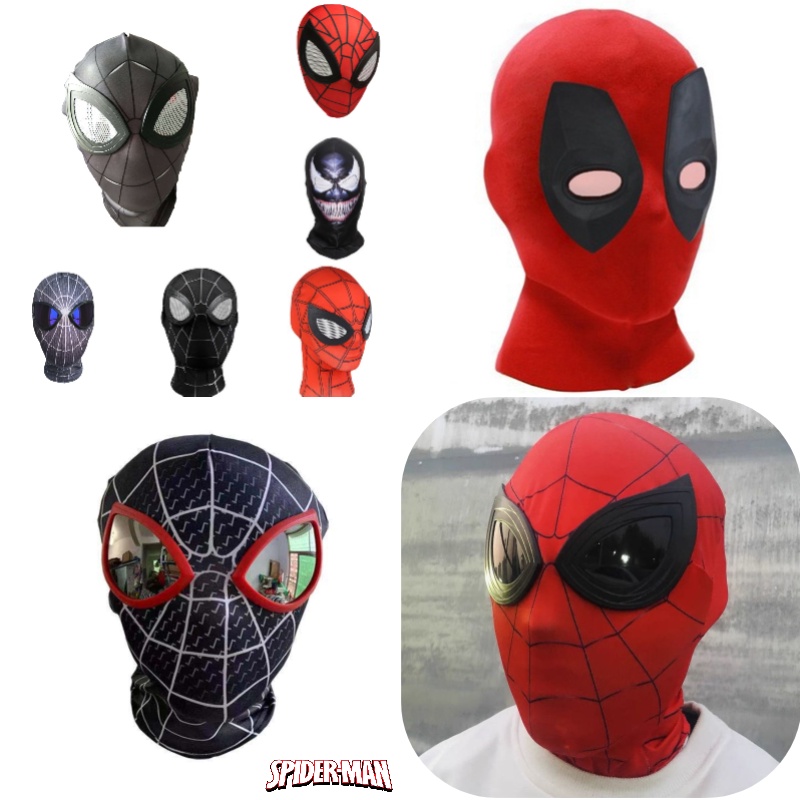 24Styles Superhero Spider Man Masks Into Spider Verse Miles Morales ...
