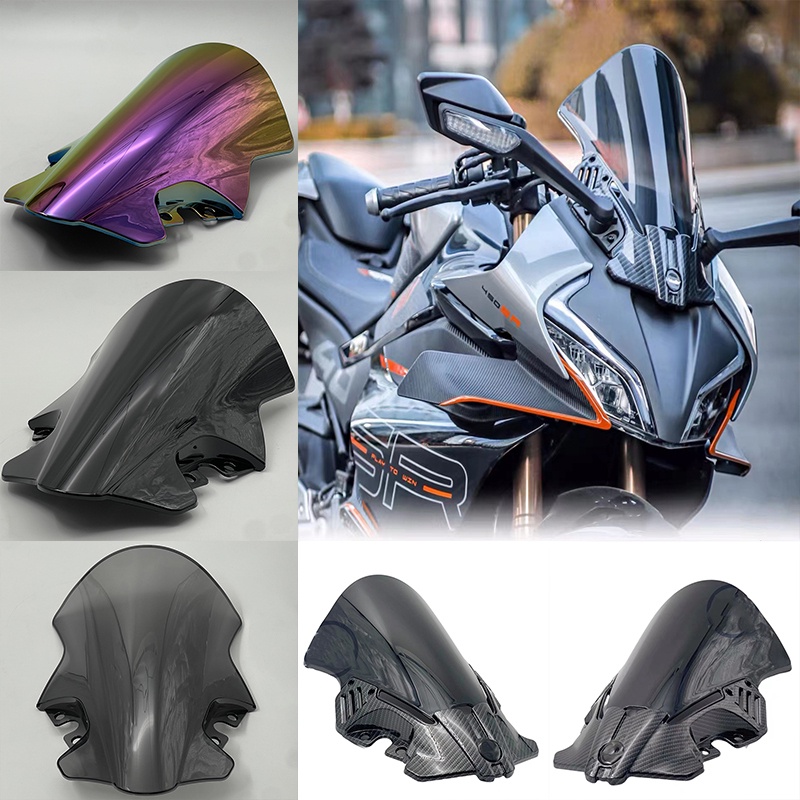 Motorcycle Double Bubble WindScreen Para sa 2022 2023 CFMOTO 450SR ...