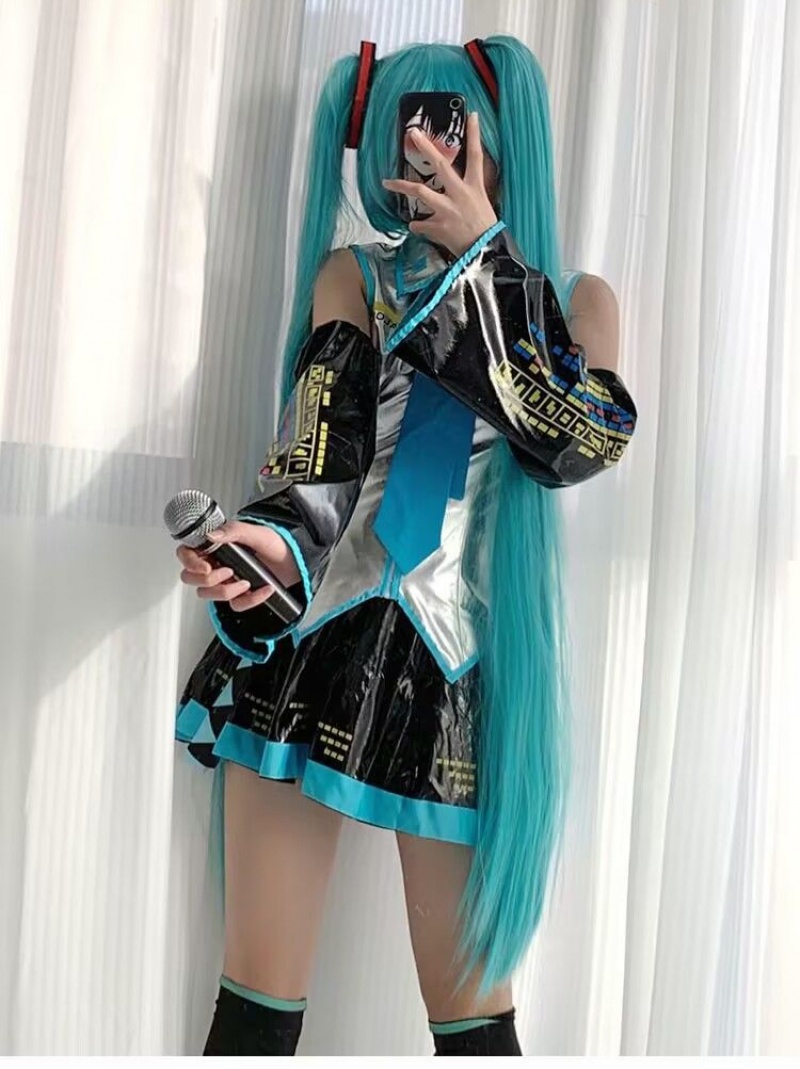 Hatsune Miku Cosplay Costume Miku Cosplay Dress Full Set Female Adult ...