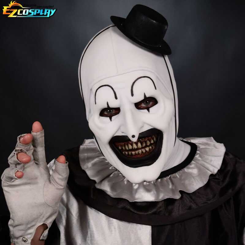 WD Terrifier 2 Art The Clown Mask Cosplay Latex Masks Helmet Masquerade ...