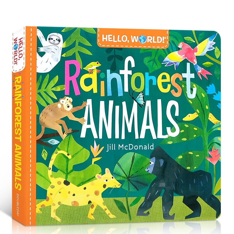 milu Hello World Rainforest Animals Board Book Children's Popular ...