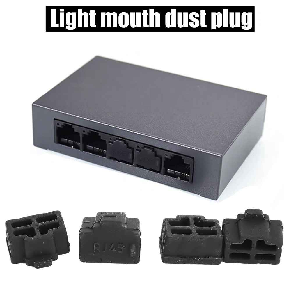 RJ45 Silicone Protectors - Anti Dust Cover - Ethernet Port Blanking ...