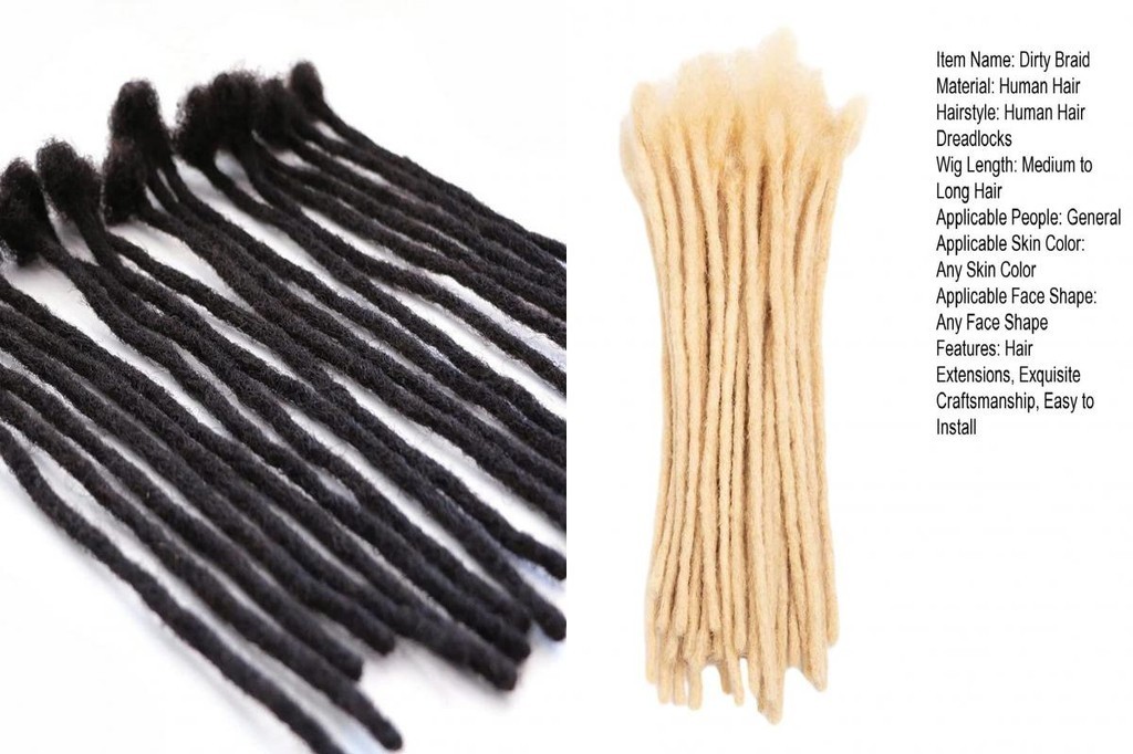 Cor Reggae and Hip-hop Hairstyle Dreadlocks 10pcs Real Person Dreadlock ...