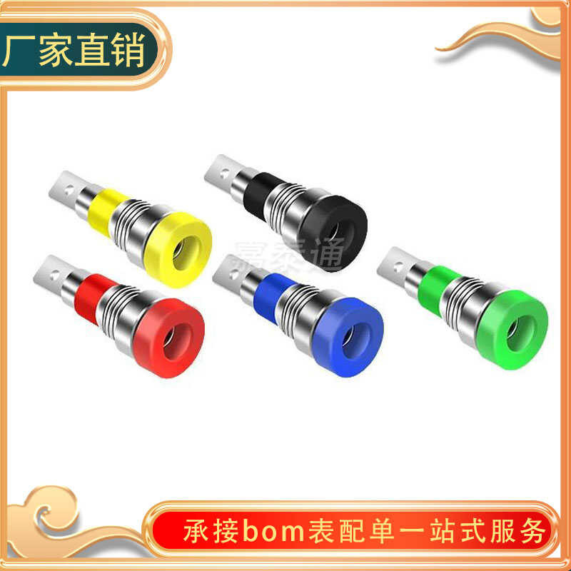 Banana socket M4 * 28 pure copper terminal block 4mm Banana socket 24A ...