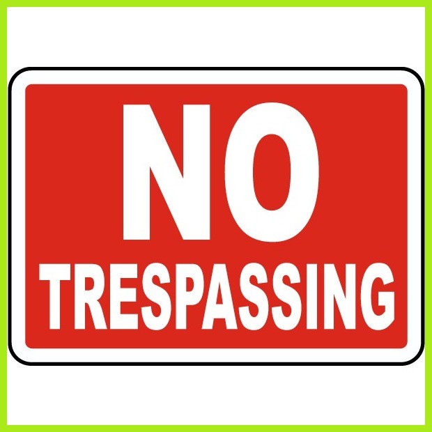 ☑ No Trespassing Signage (Laminated Signage and Waterproof Vinyl ...